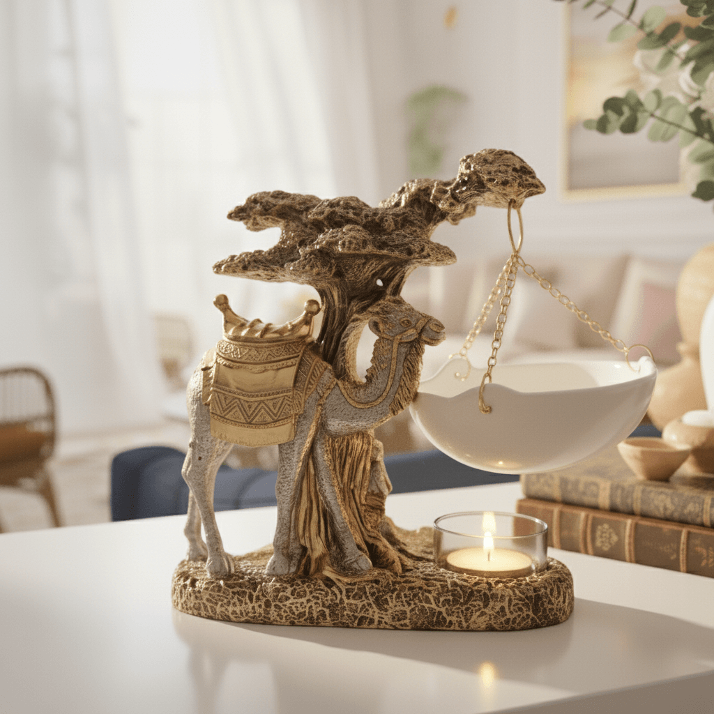 Exotic Desert Oasis Camel Oil Burner – Unique Oil Burner with Tree & H ...